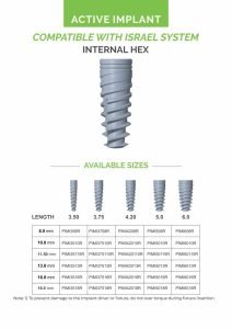 Active Implant 5 Internal Hex - Pivot Implants | Best Dental Implants